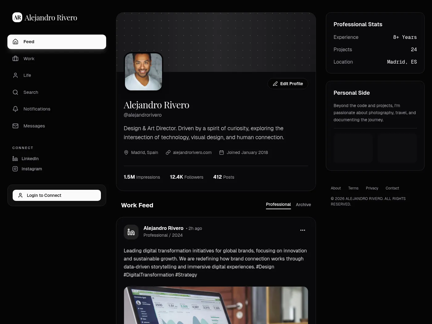 Alejandro Rivero Personal Site