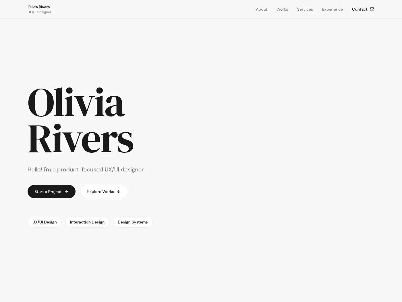 Rivers-Inspired Portfolio