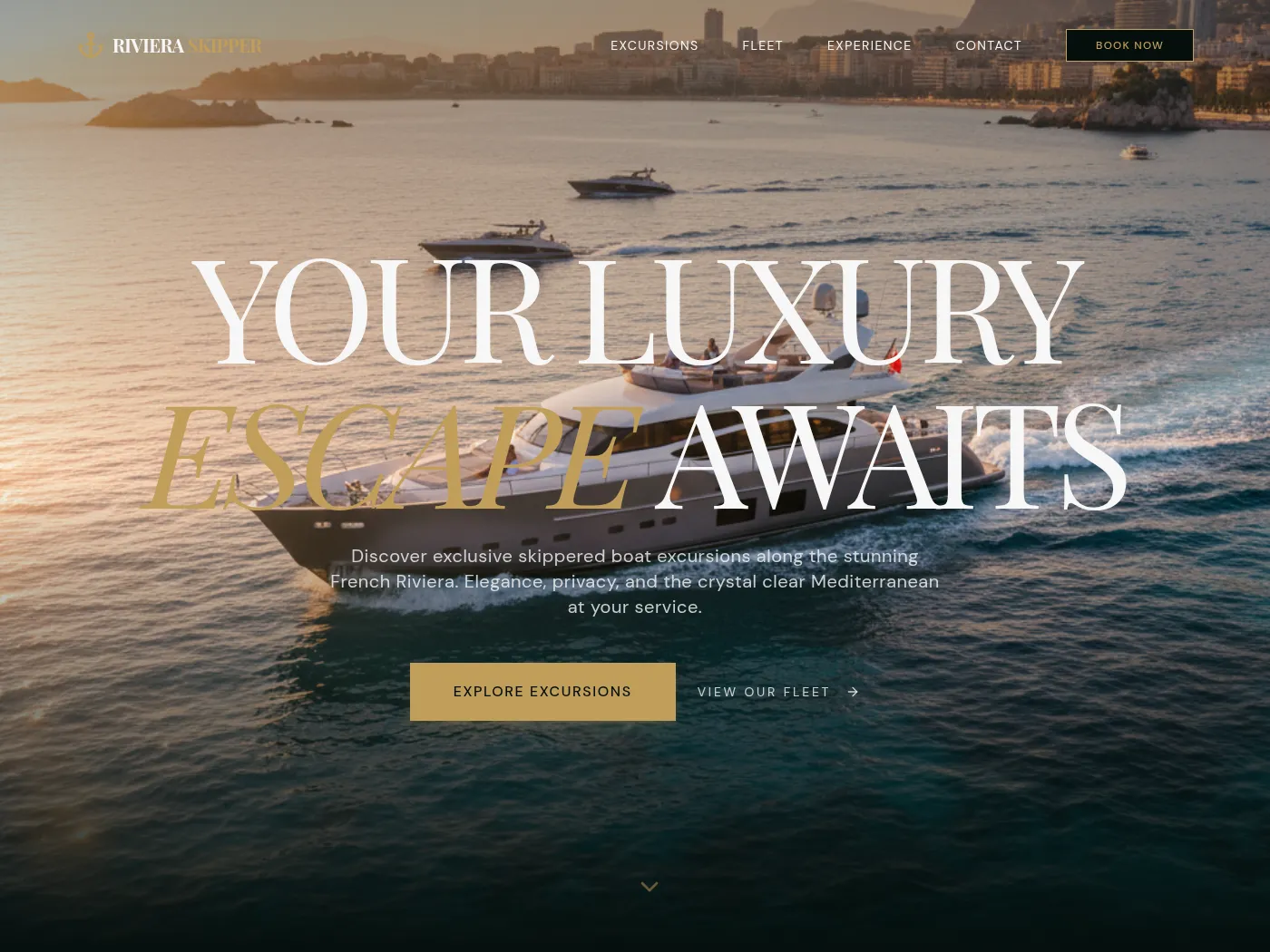 Skippered Riviera Tours