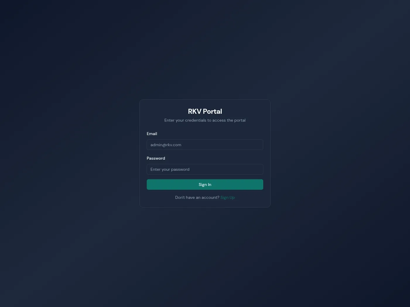 RKV Purchase Portal