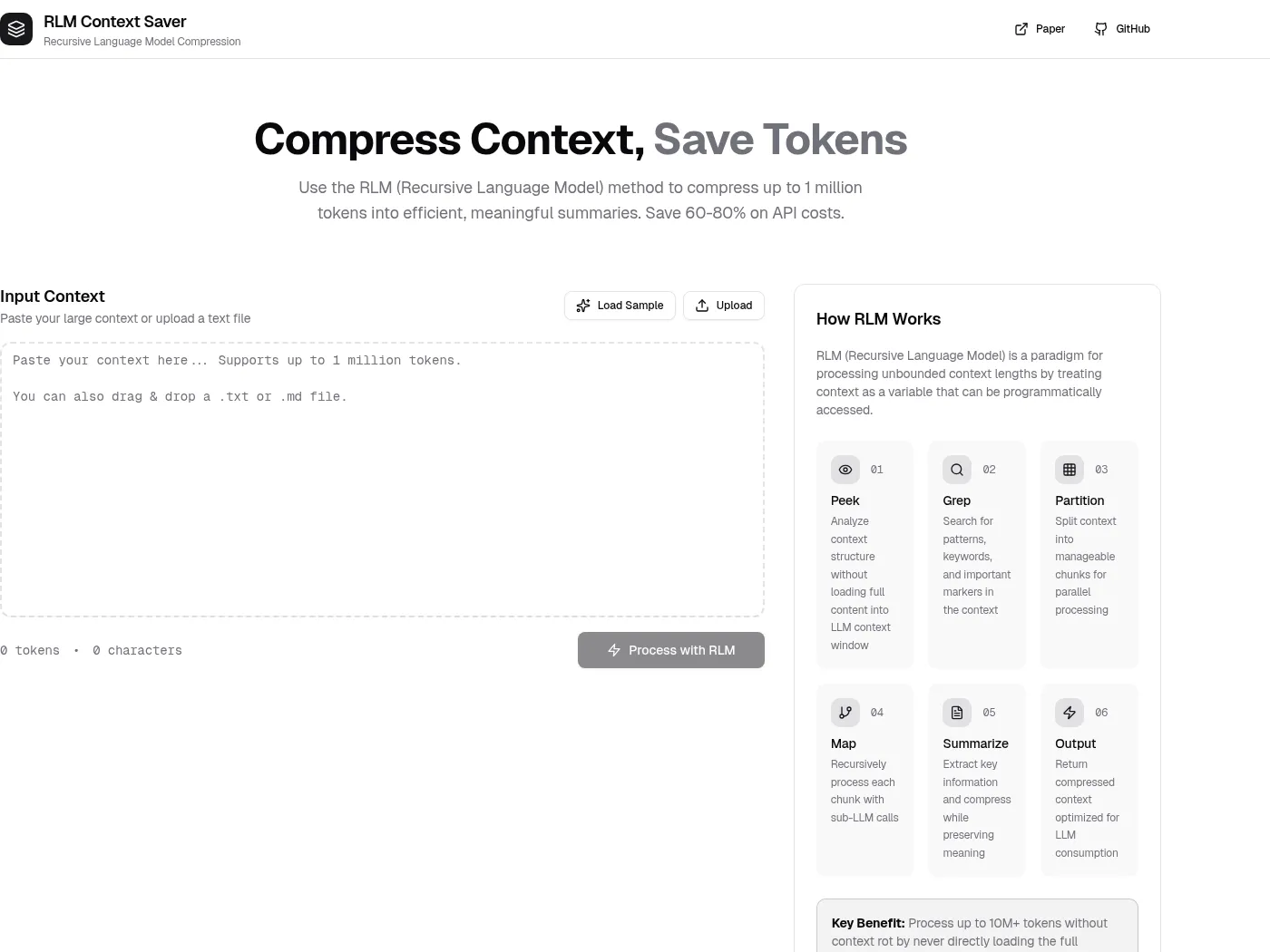 RLM Context Saver