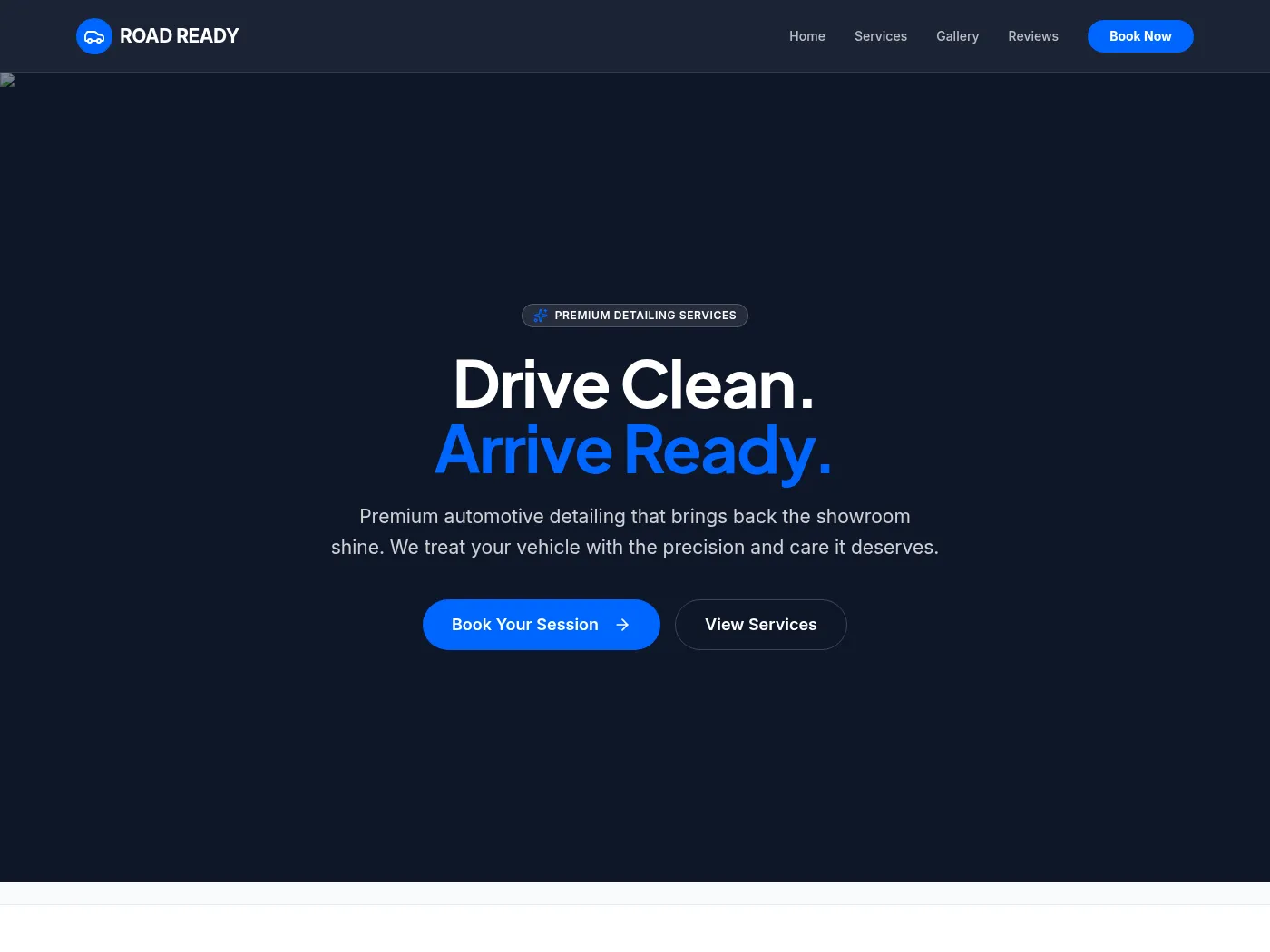 Road Ready Startup Site