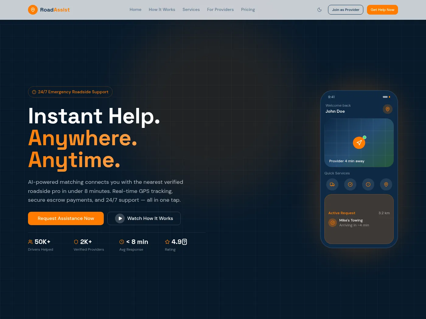 RoadAssist AI Platform