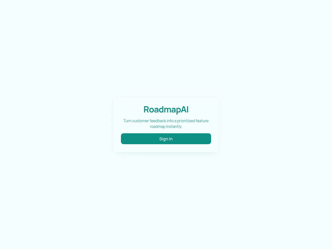 RoadmapAI