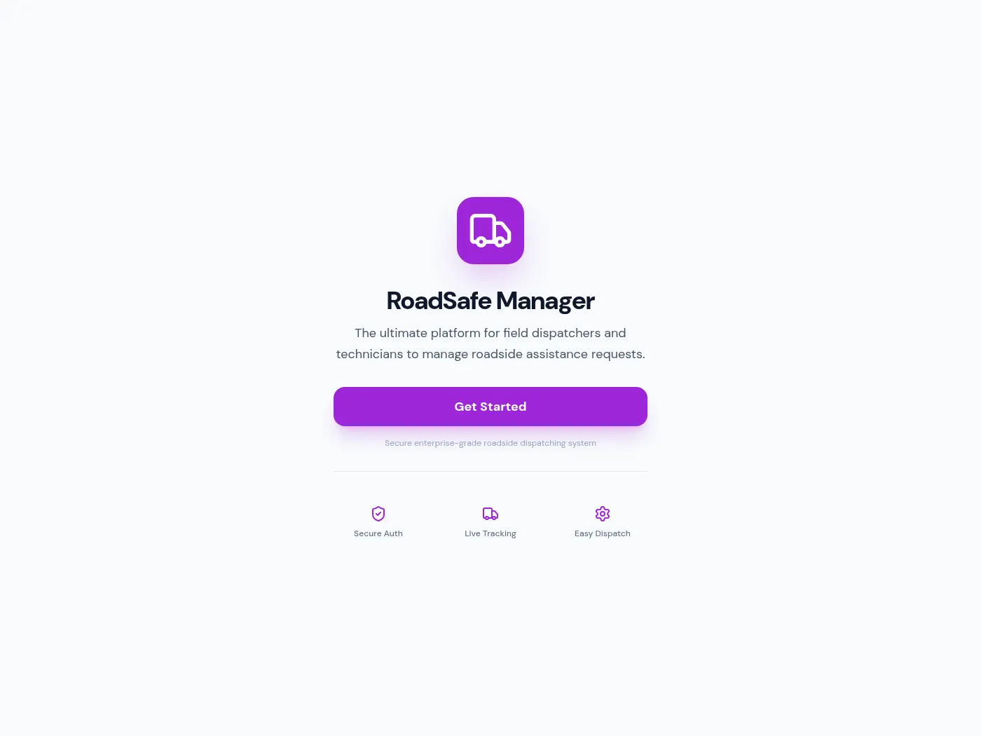 Roadside Service Manager