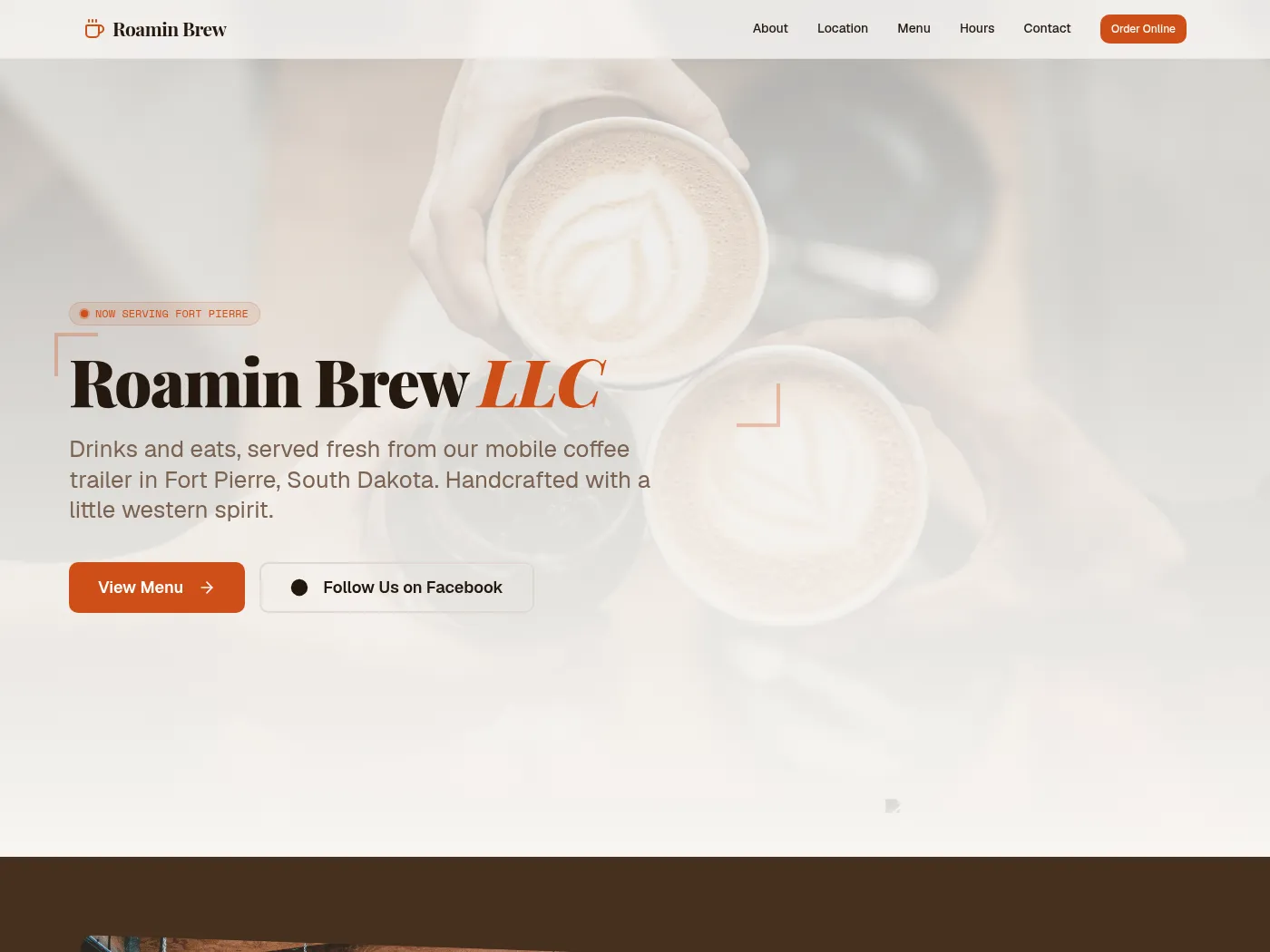 Roamin Brew Mockup