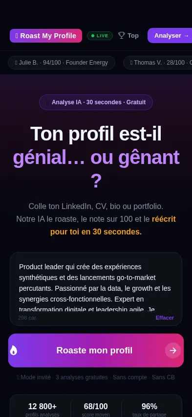 Roast My Profile