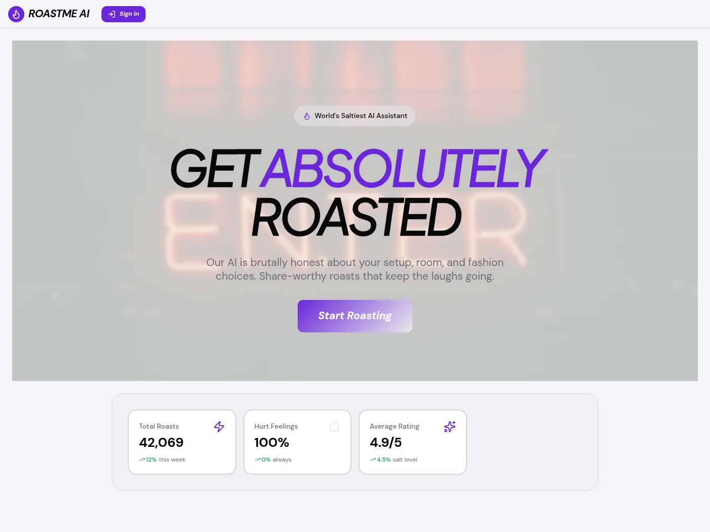 RoastMe AI Web