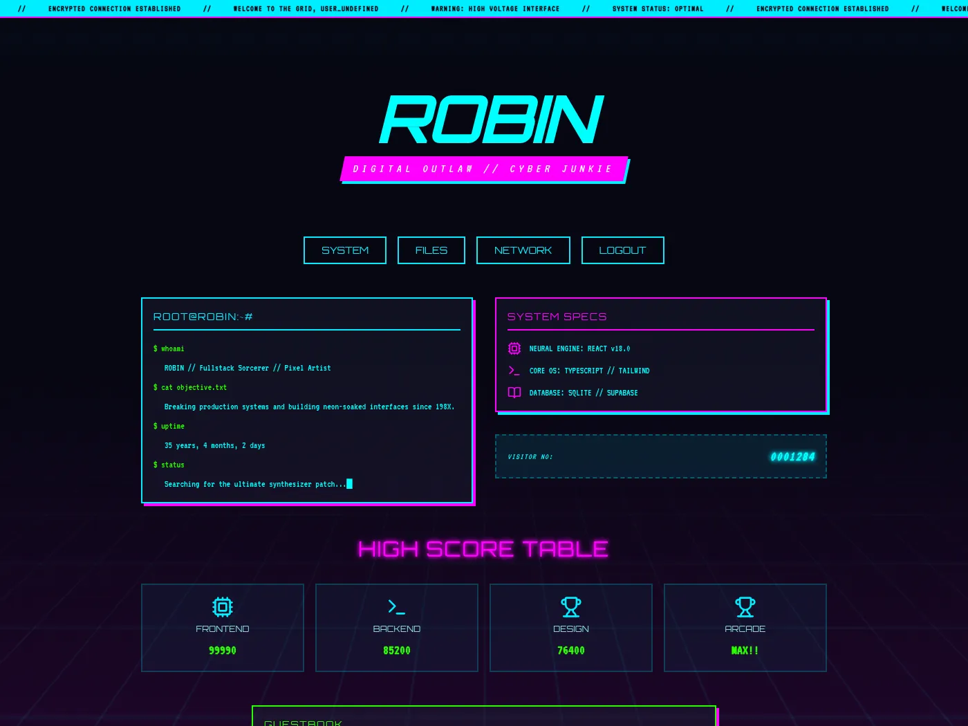 Robin's 80s Webpage