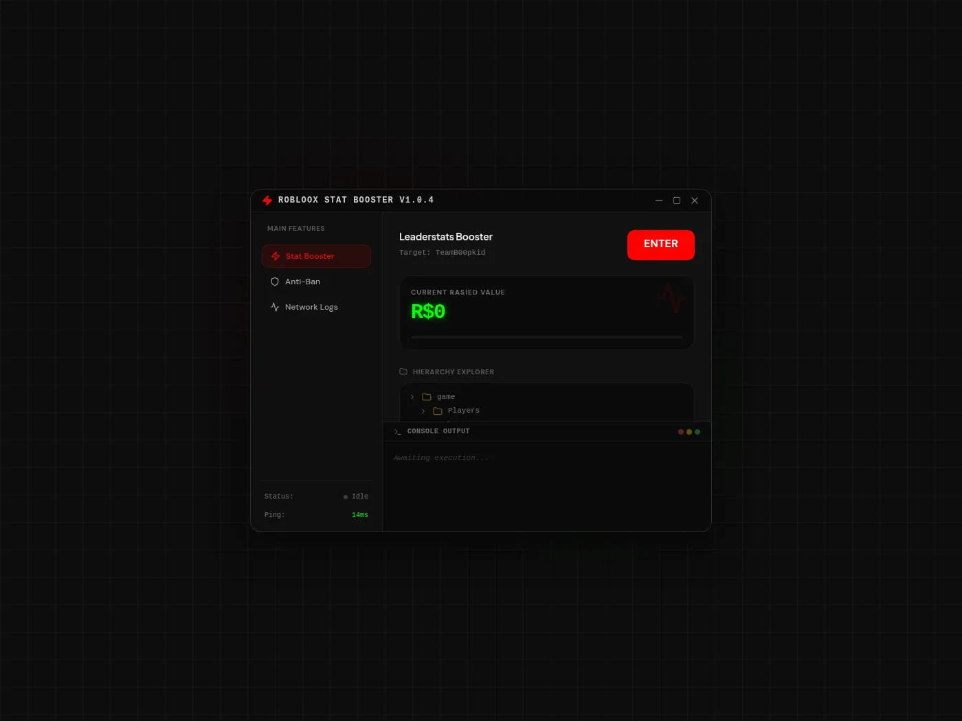 Robloox Stat Booster GUI