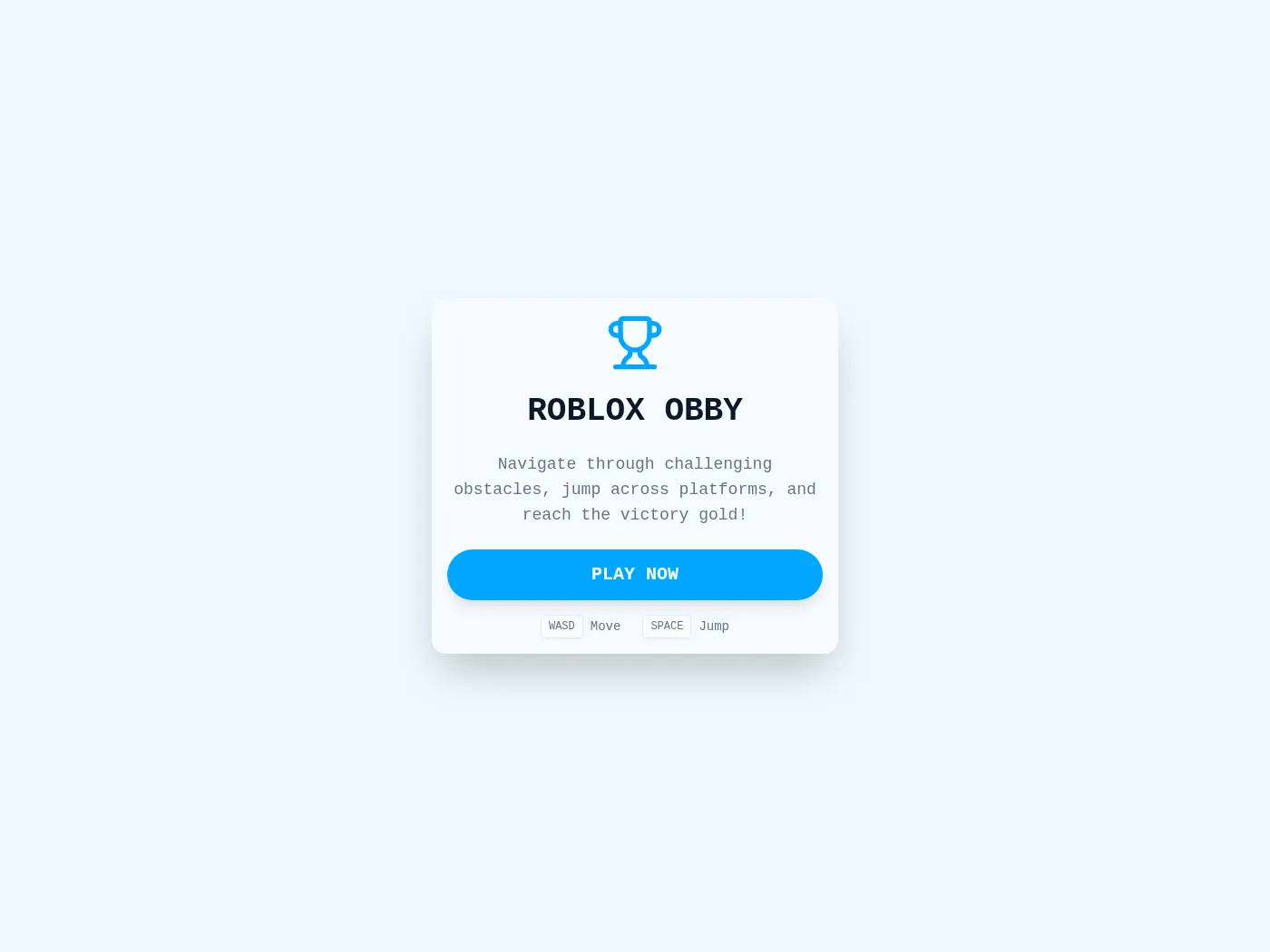 ROBLOX 3D Obby Clone