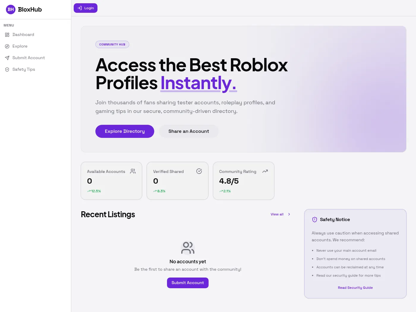 Roblox Account Hub