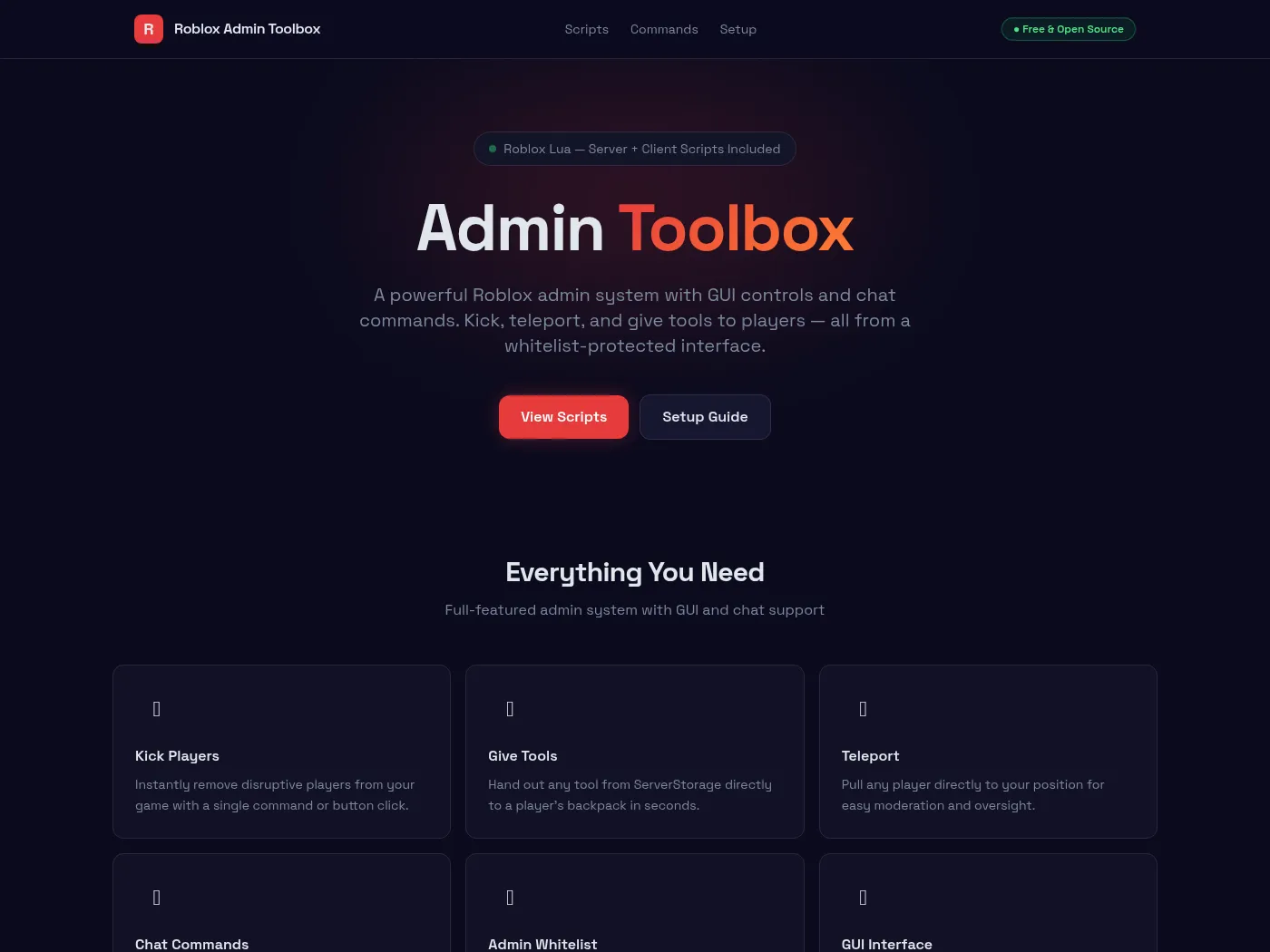 Roblox Admin Toolbox