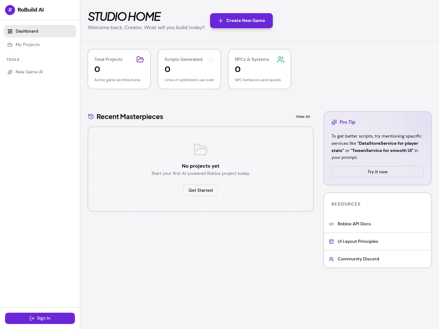RoBuild AI Studio