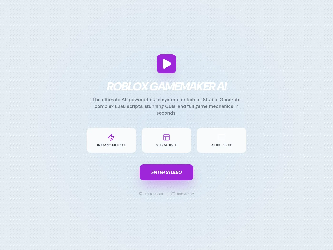 Roblox GameMaker AI