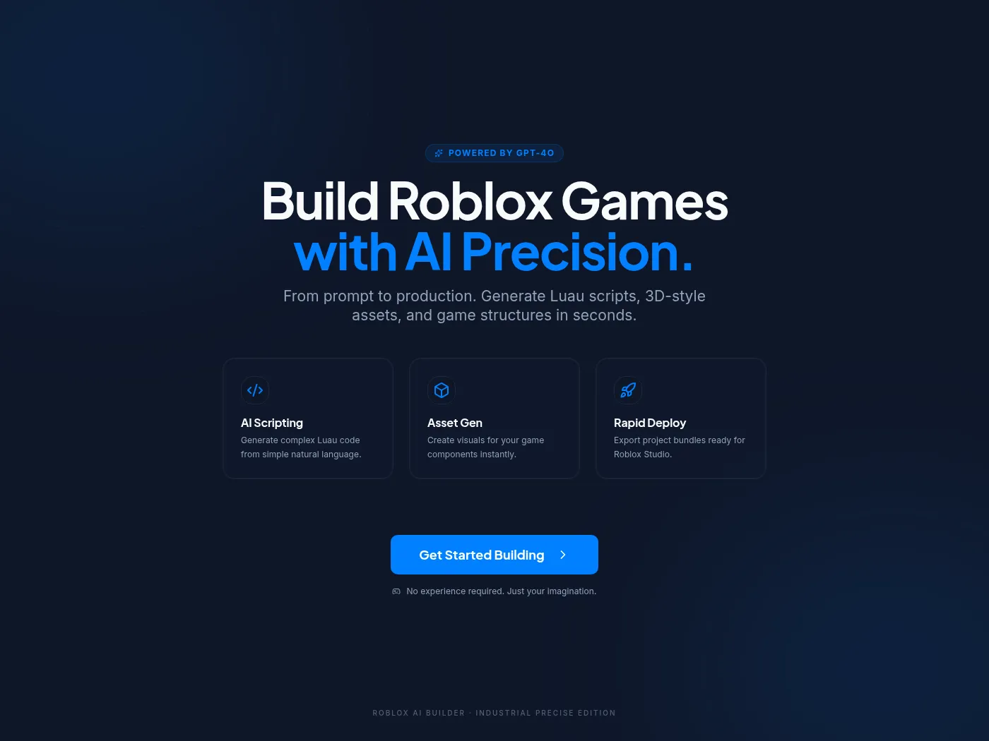 Roblox Game Builder AI