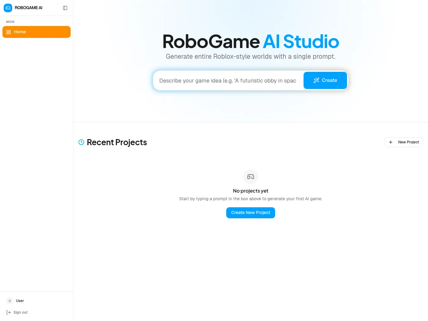 RoboGame AI Studio