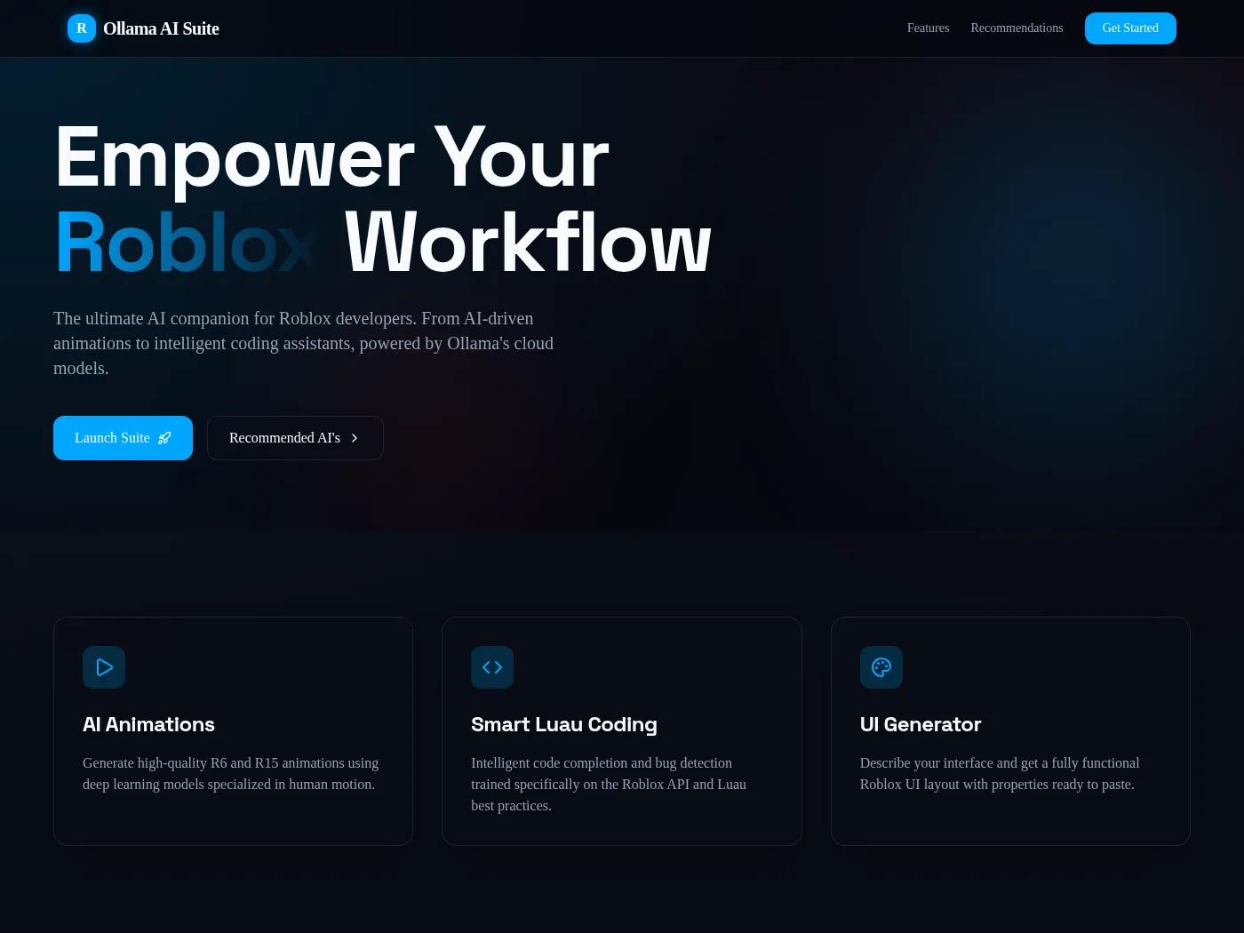 Ollama Roblox AI Suite