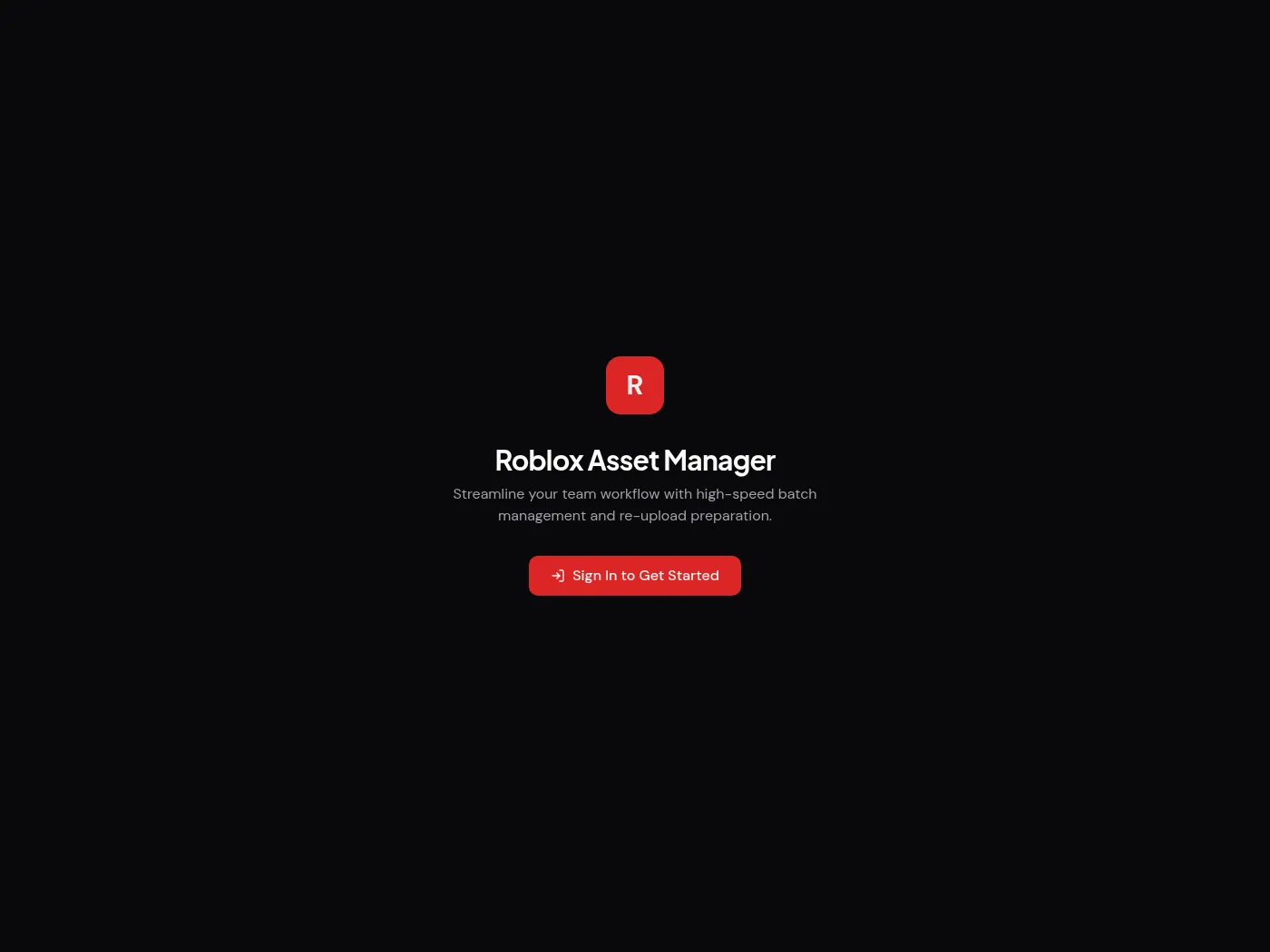 Roblox Asset Manager