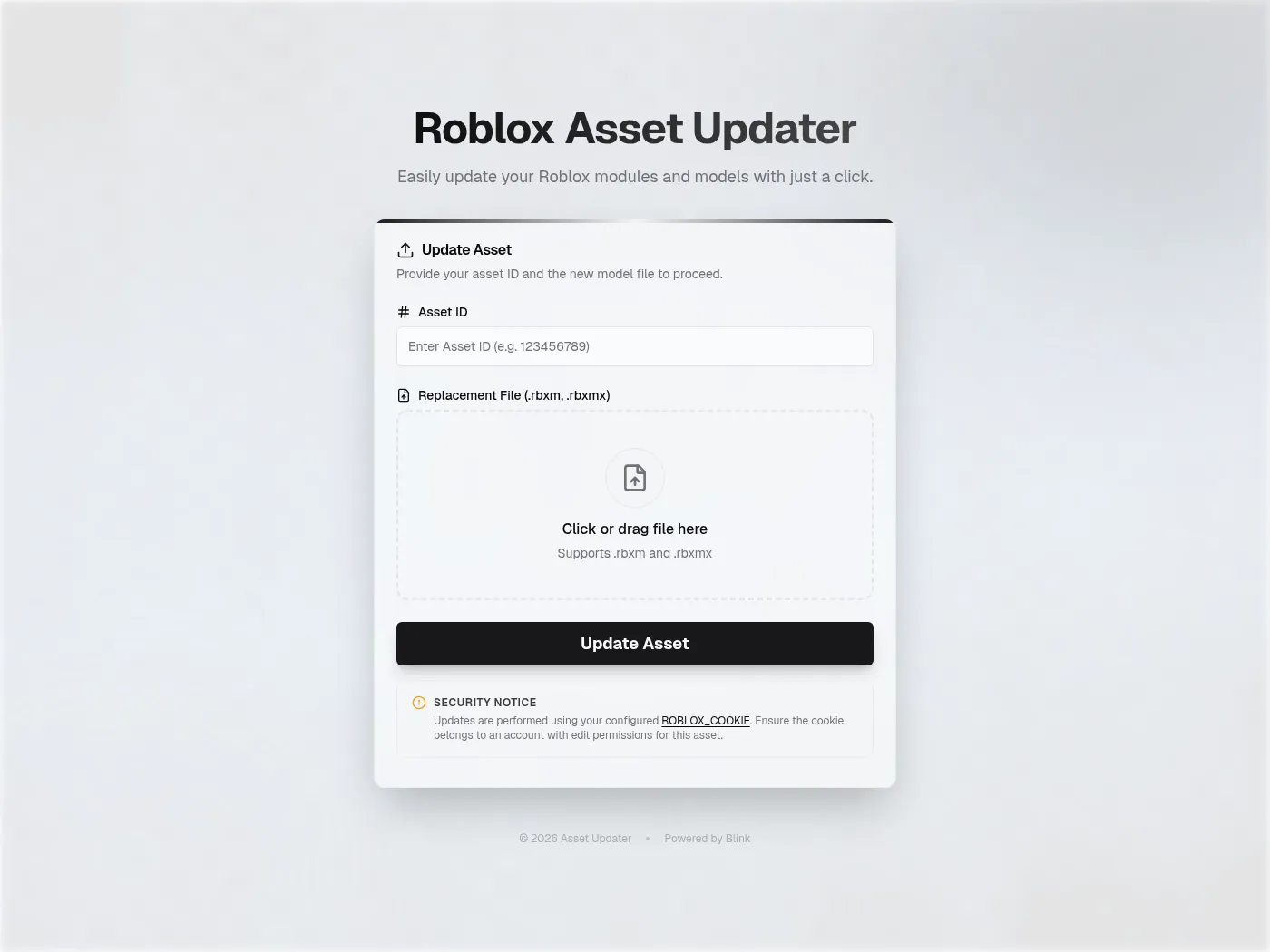 Roblox Asset Updater