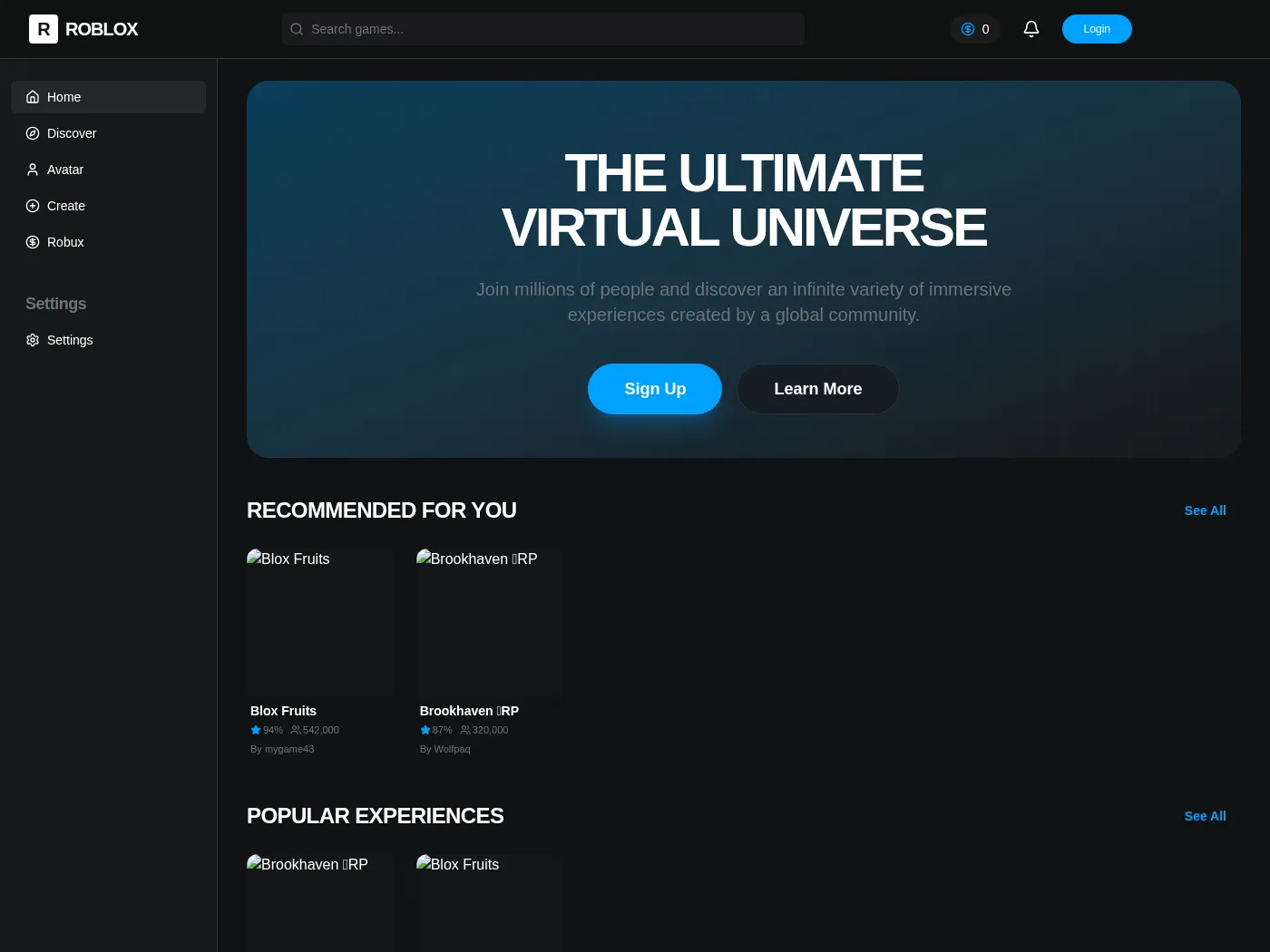 Roblox Clone Hub