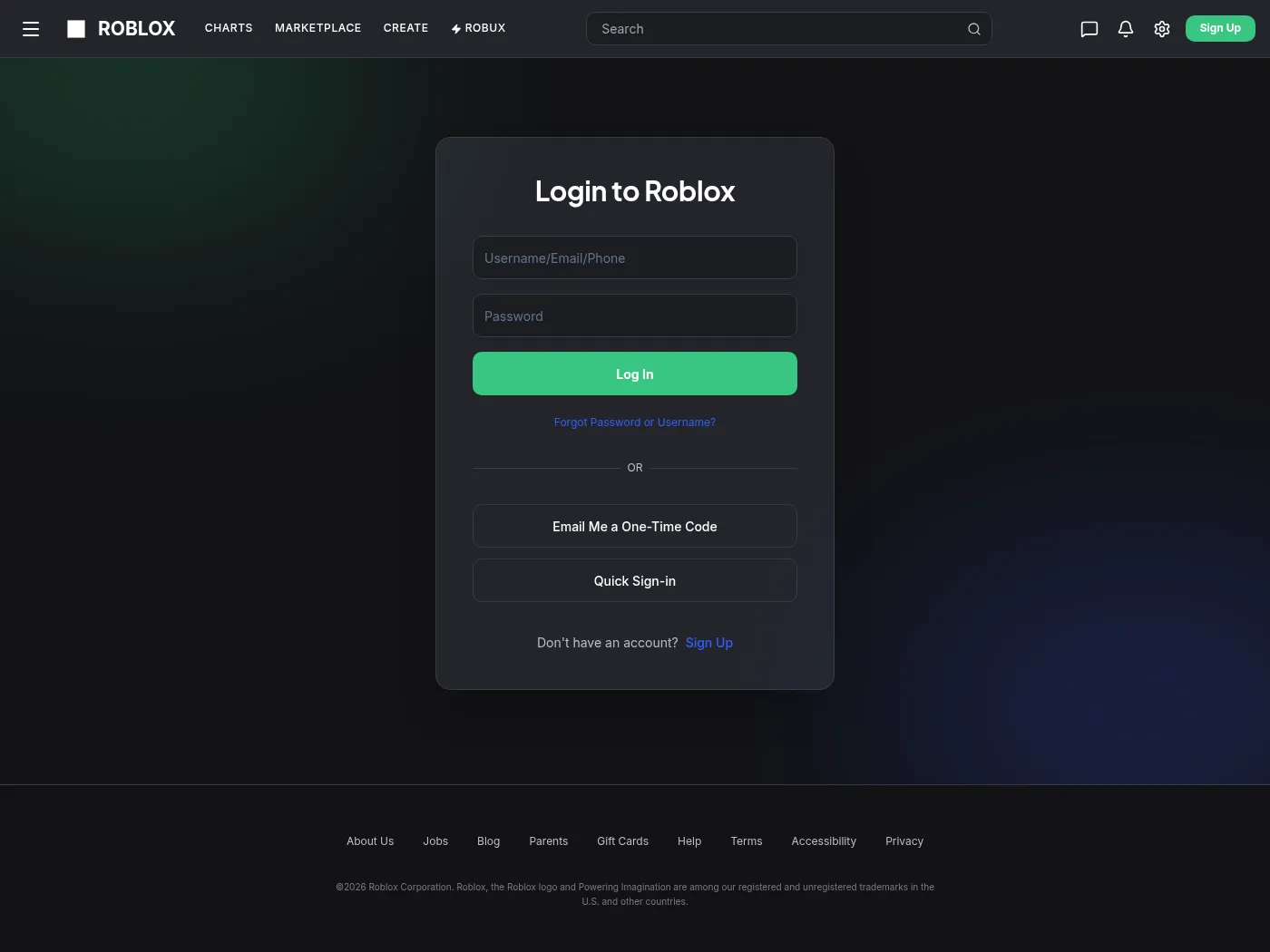 Roblox Replica Login