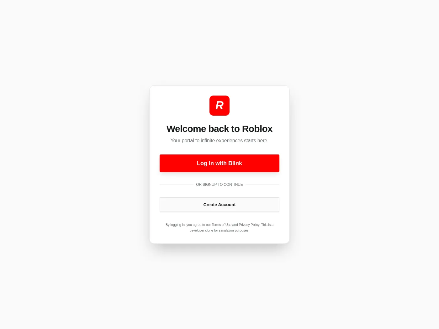 Roblox Clone Portal