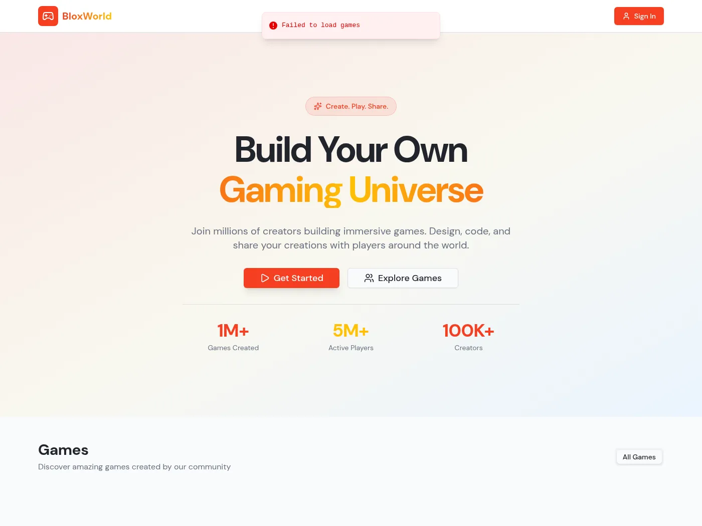 Roblox Clone Web