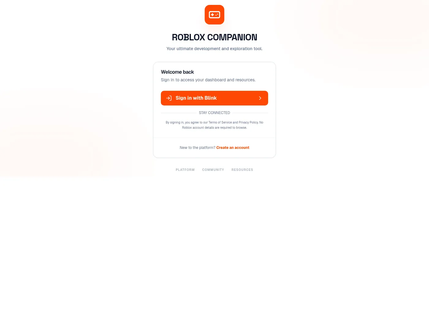 Roblox Companion Dashboard