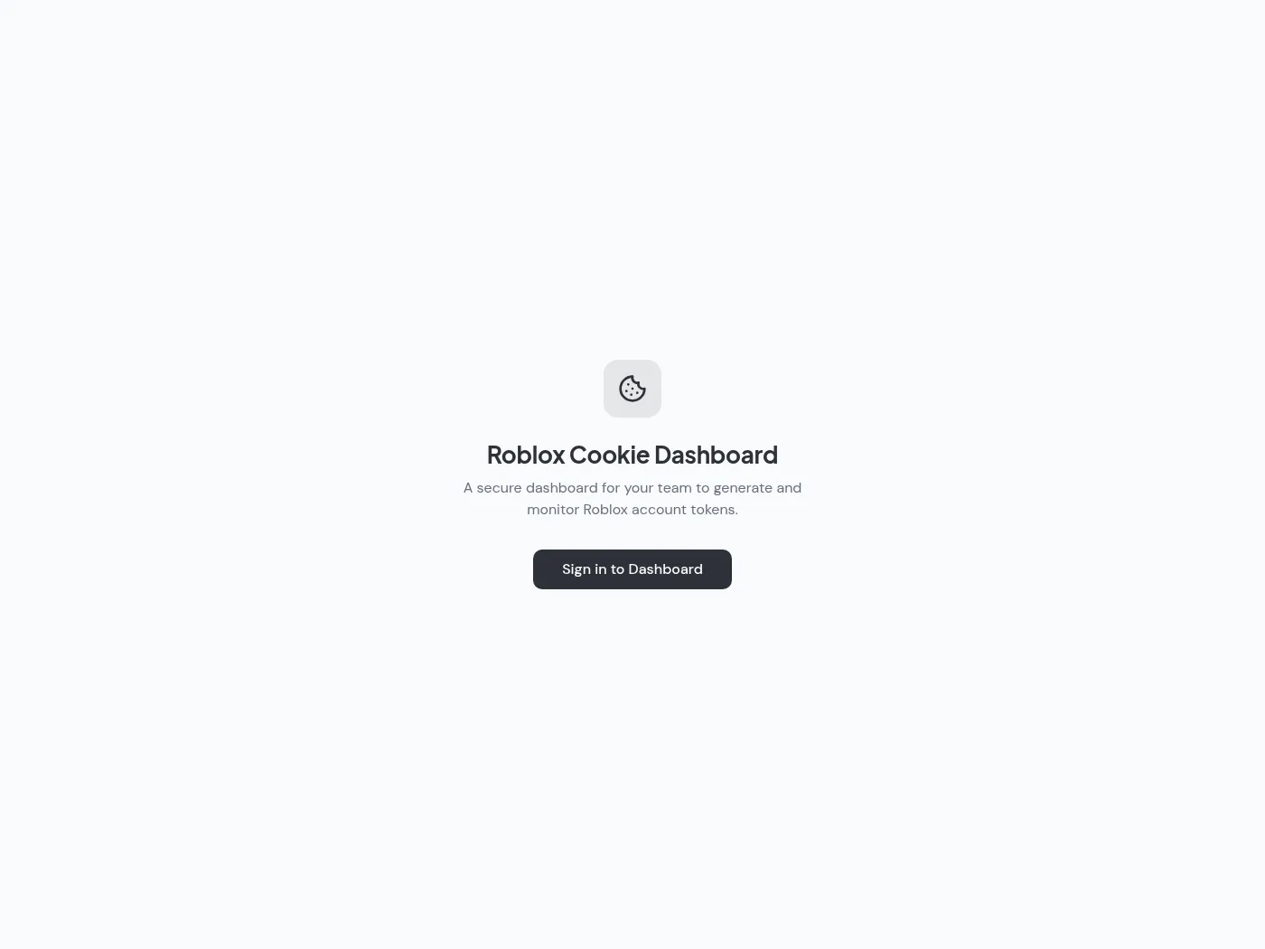 Roblox Cookie Dashboard