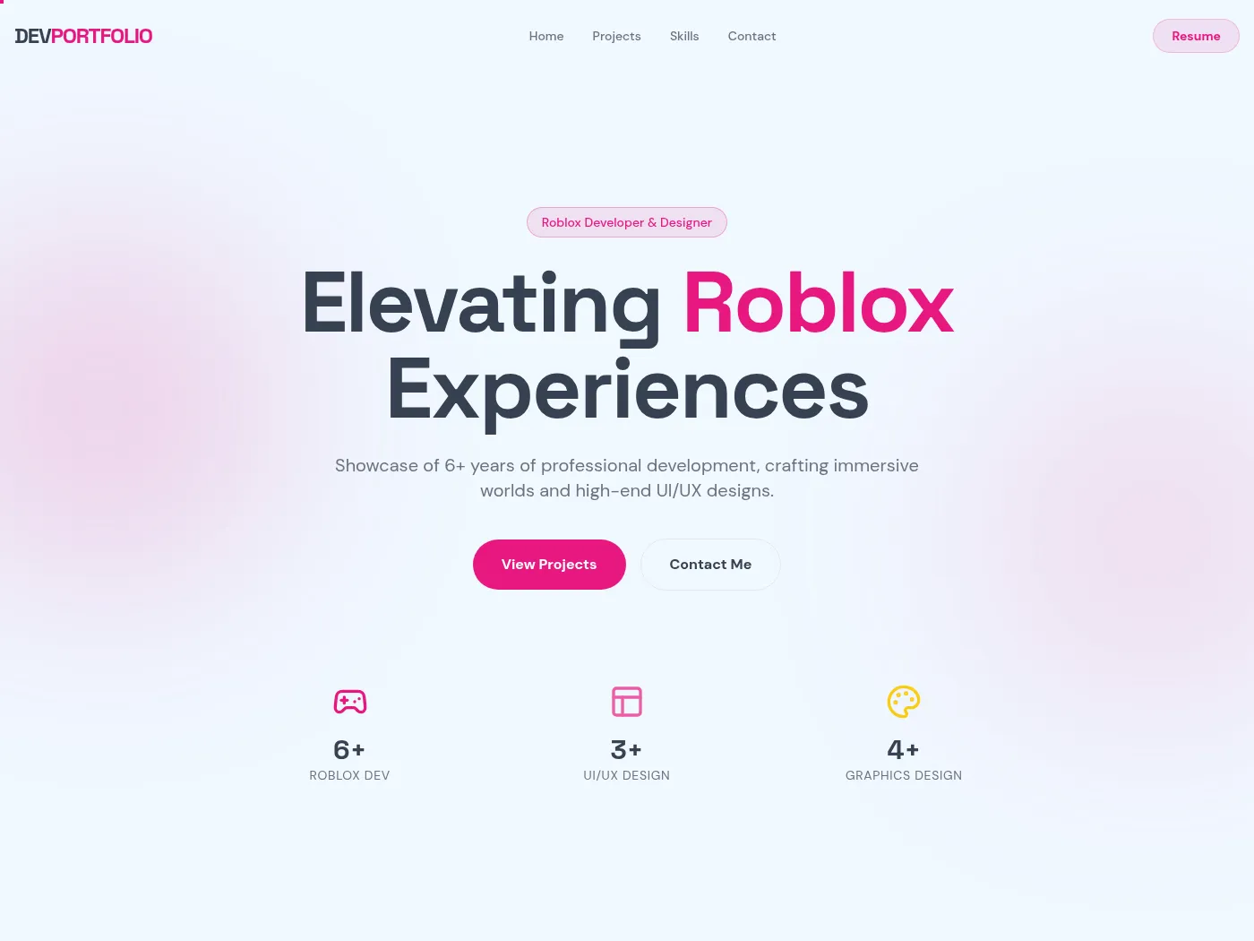 Roblox Dev Portfolio