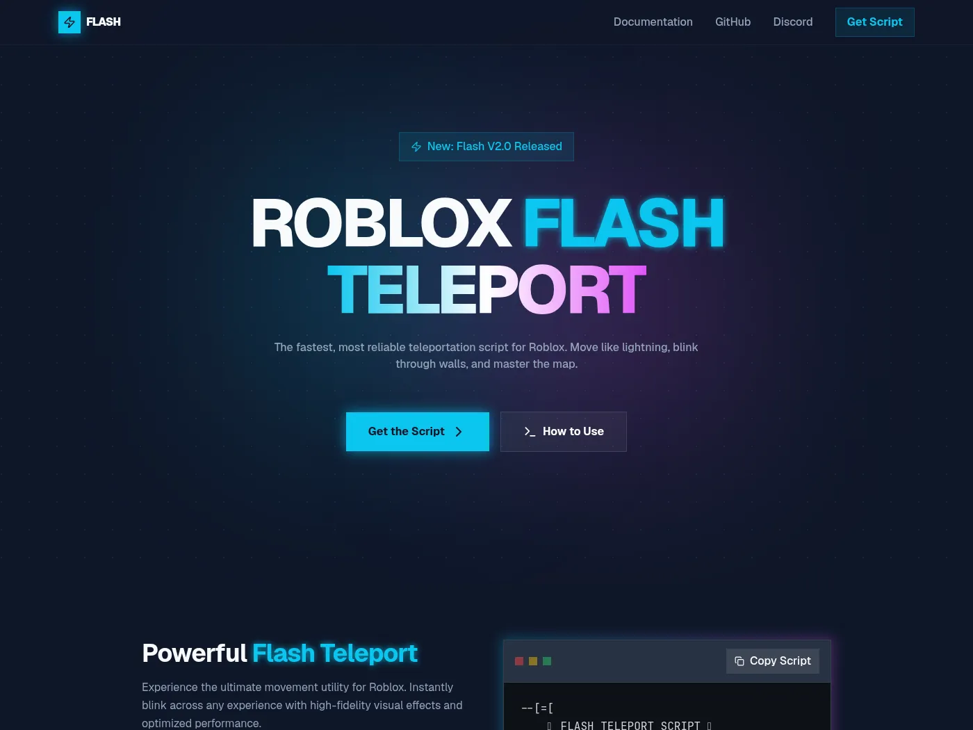 Roblox Flash Teleport Script