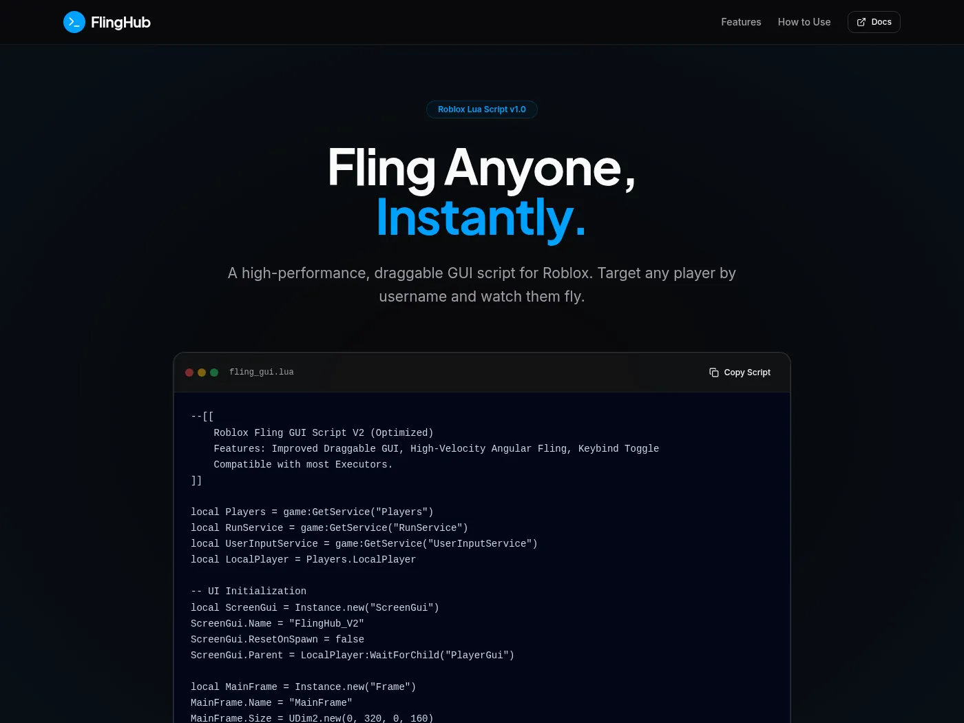 Roblox Fling GUI Script