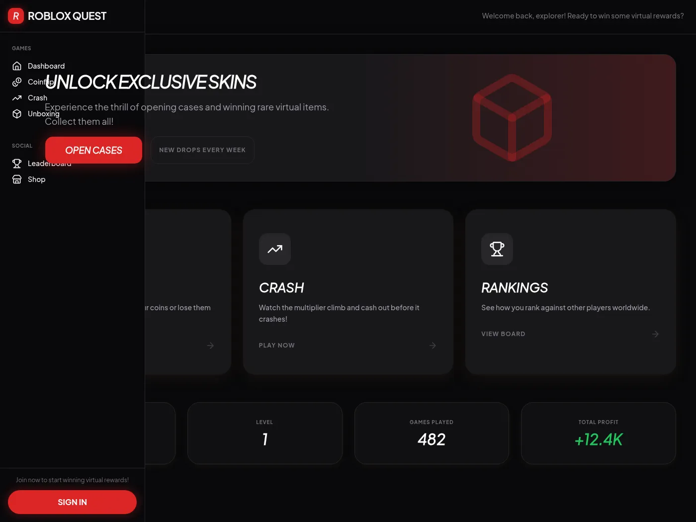 Roblox Gamble Quest