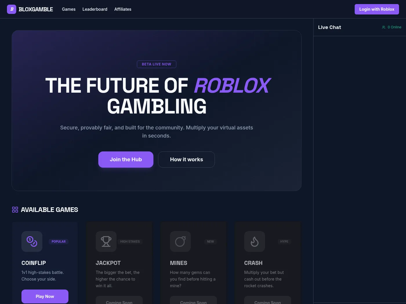 Roblox Gamble Hub