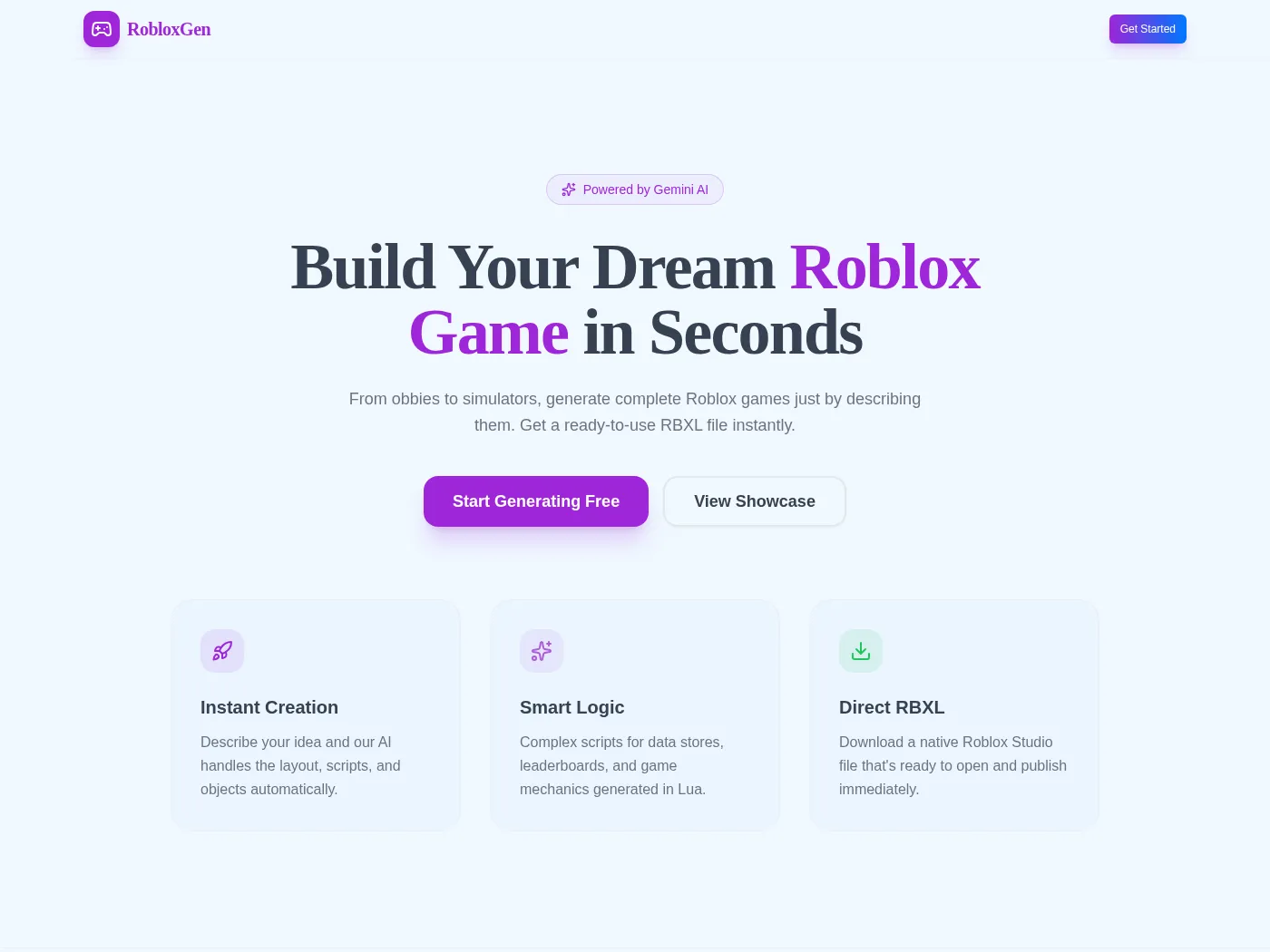Roblox Game Generator