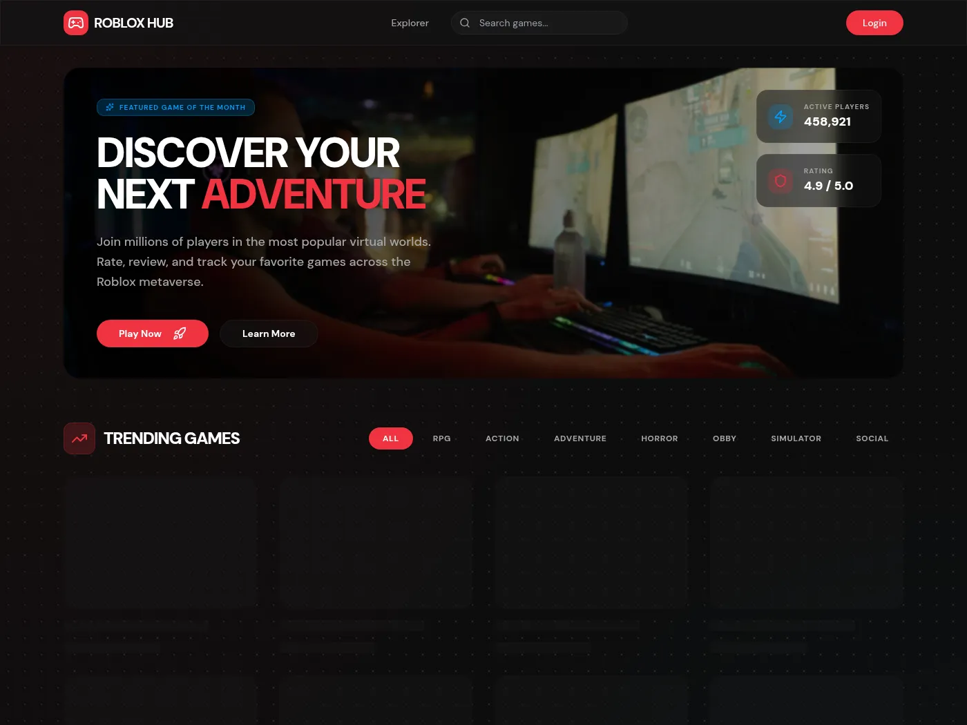 Roblox Game Explorer