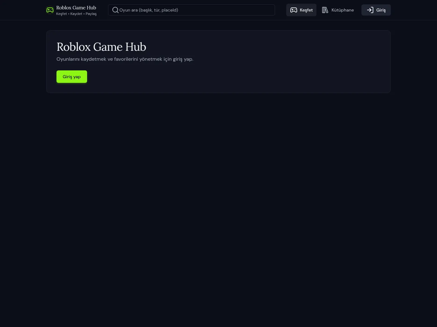 Roblox Game Hub