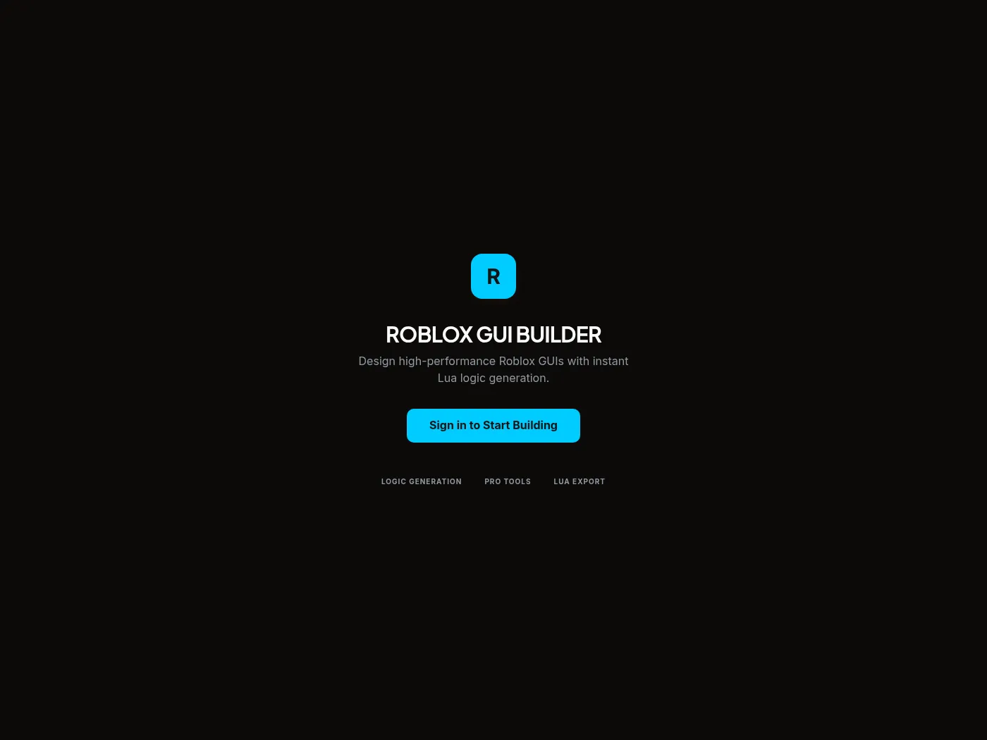 Roblox GUI Builder