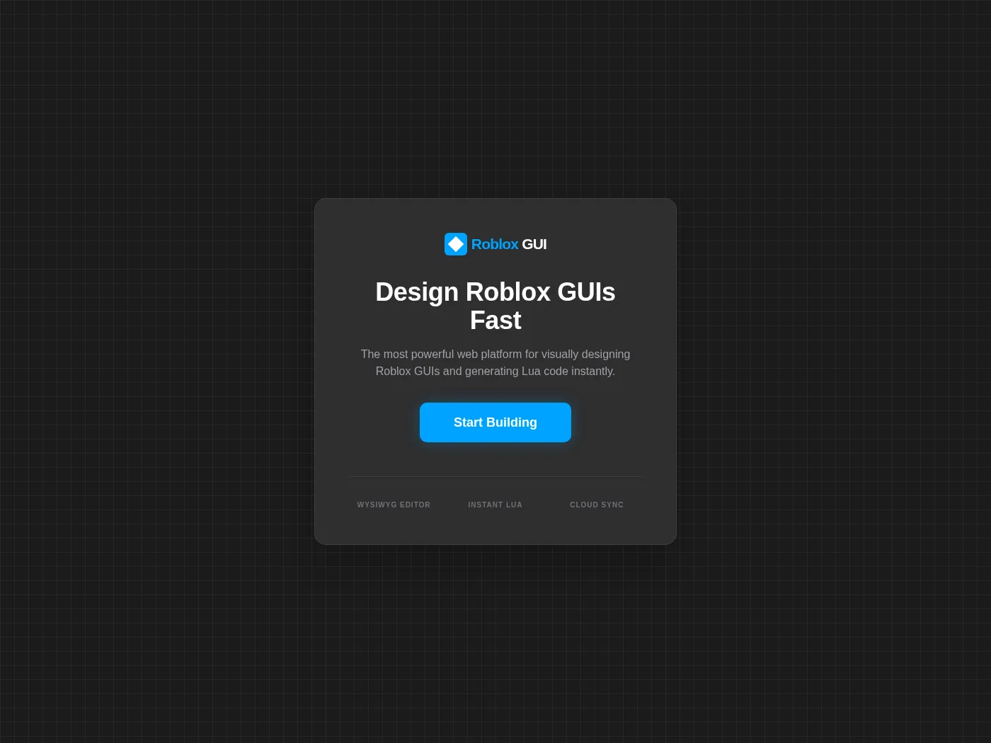 Roblox GUI Builder
