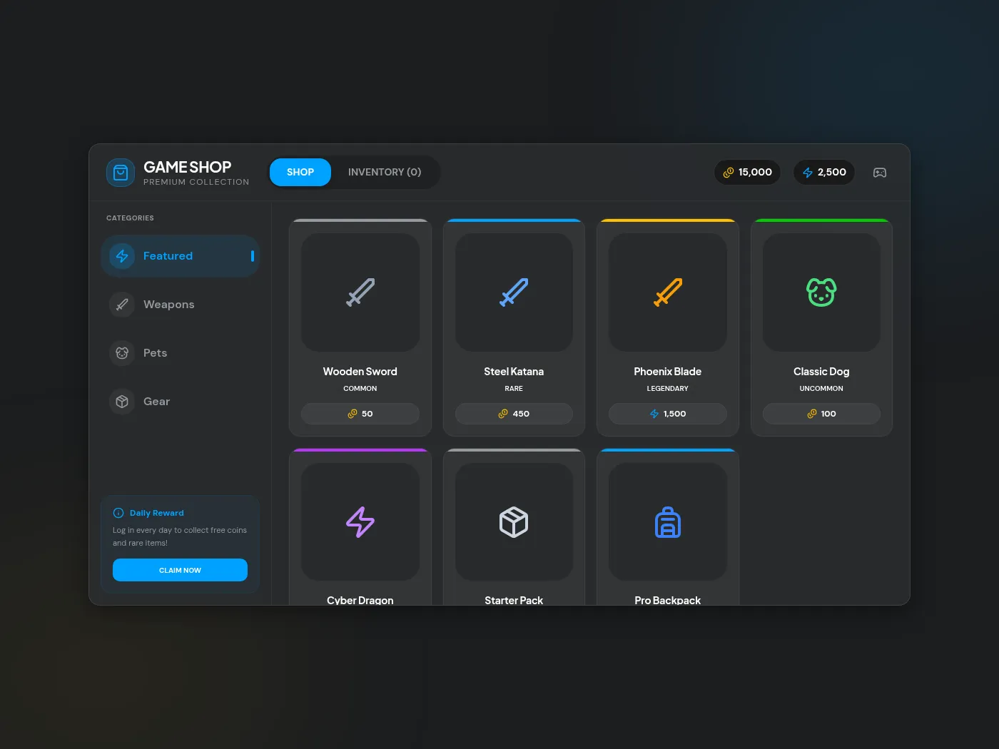 Roblox GUI Shop System