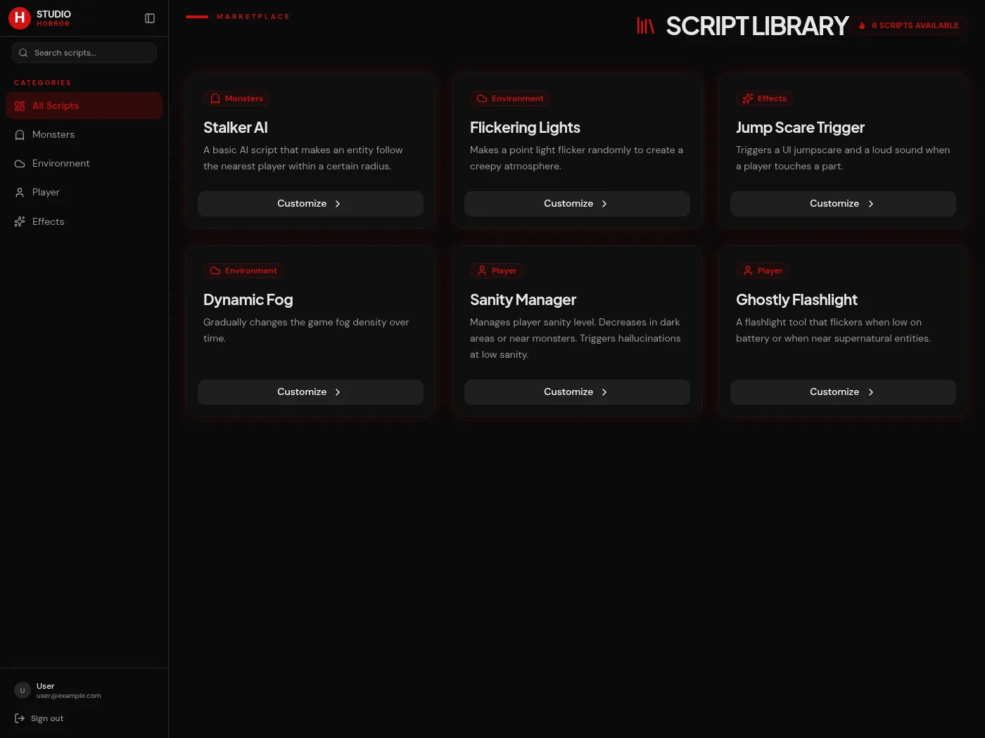 Roblox Horror Script