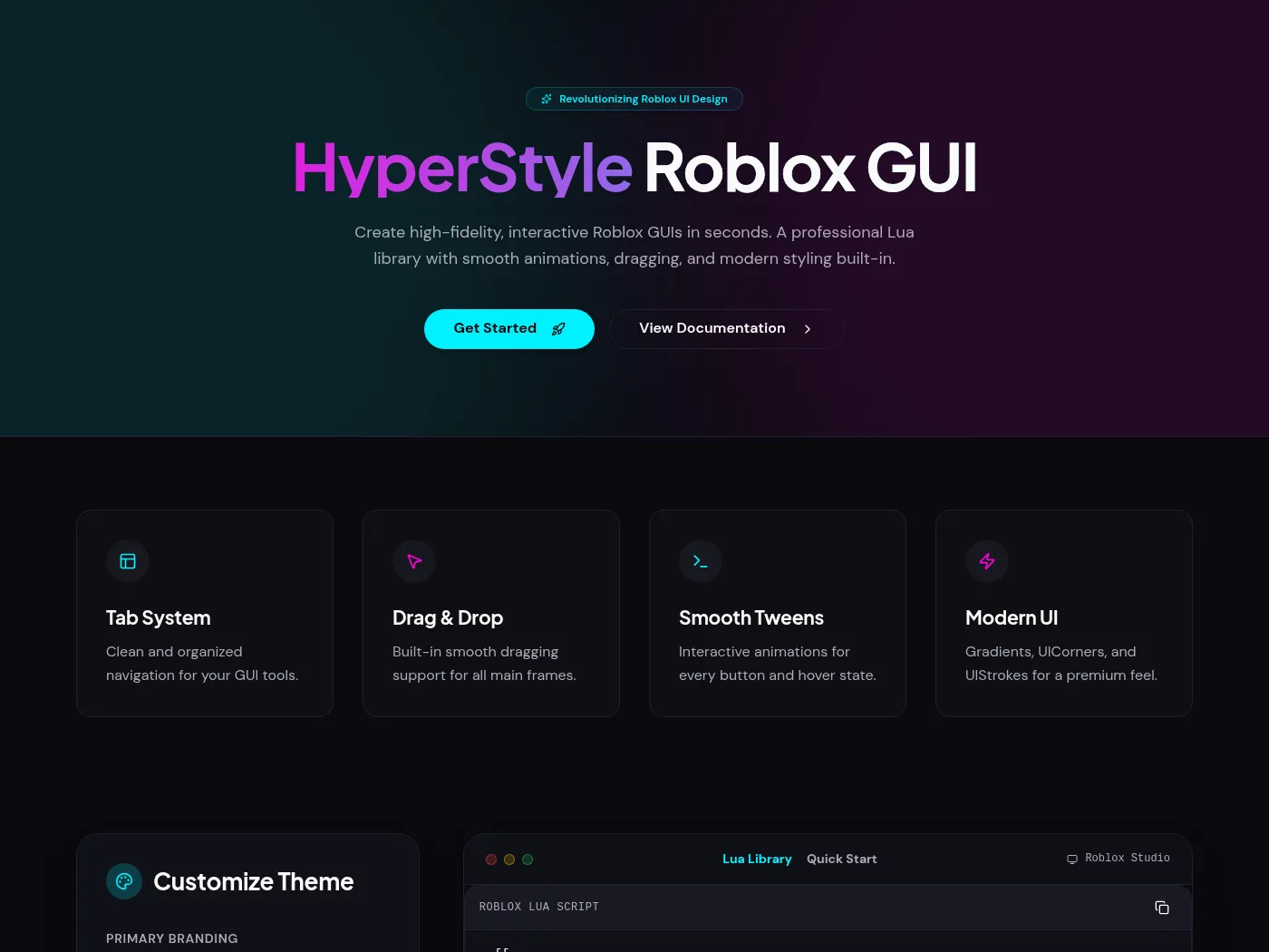 HyperStyle Roblox GUI