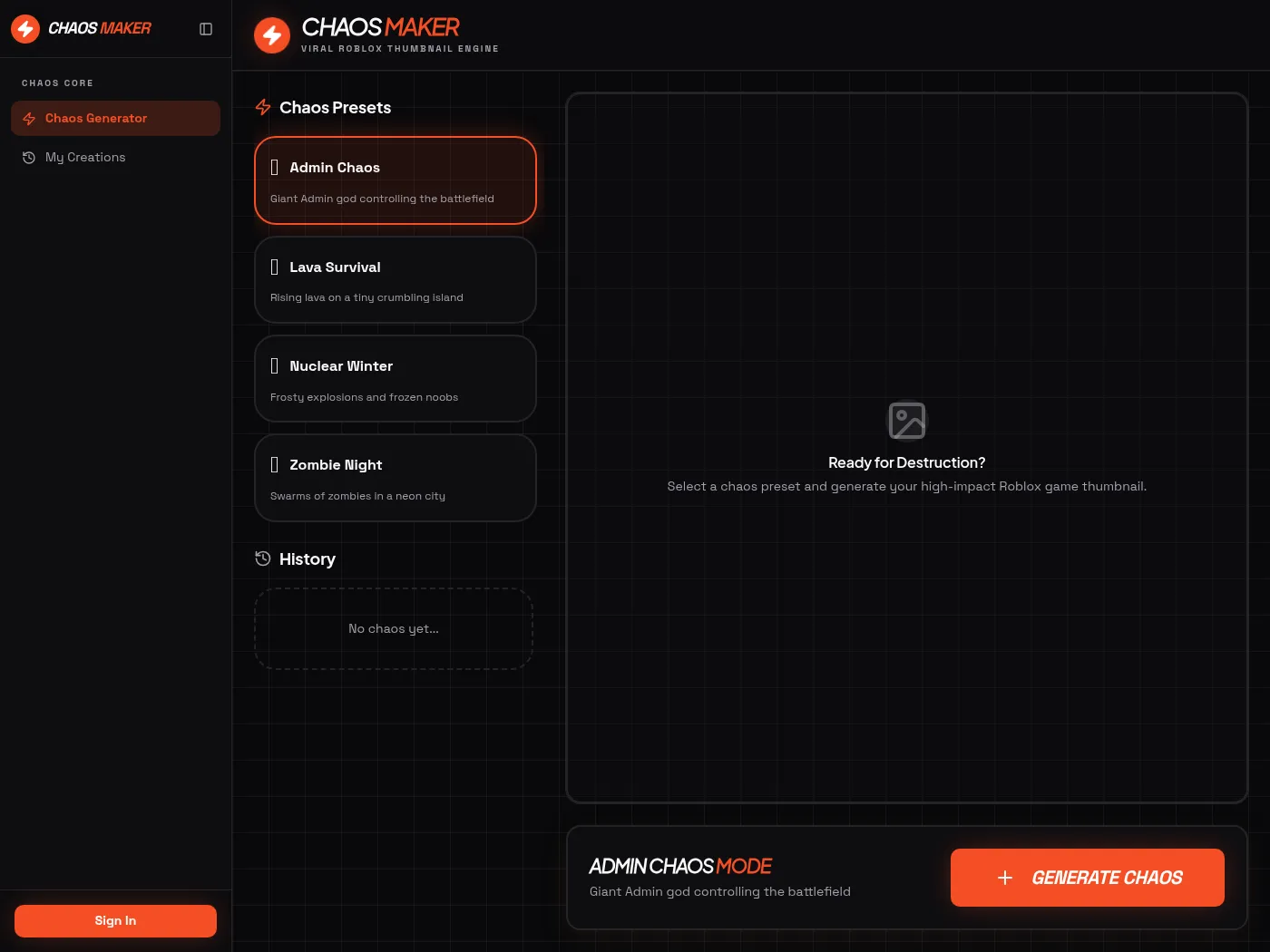Roblox Chaos Icon Maker