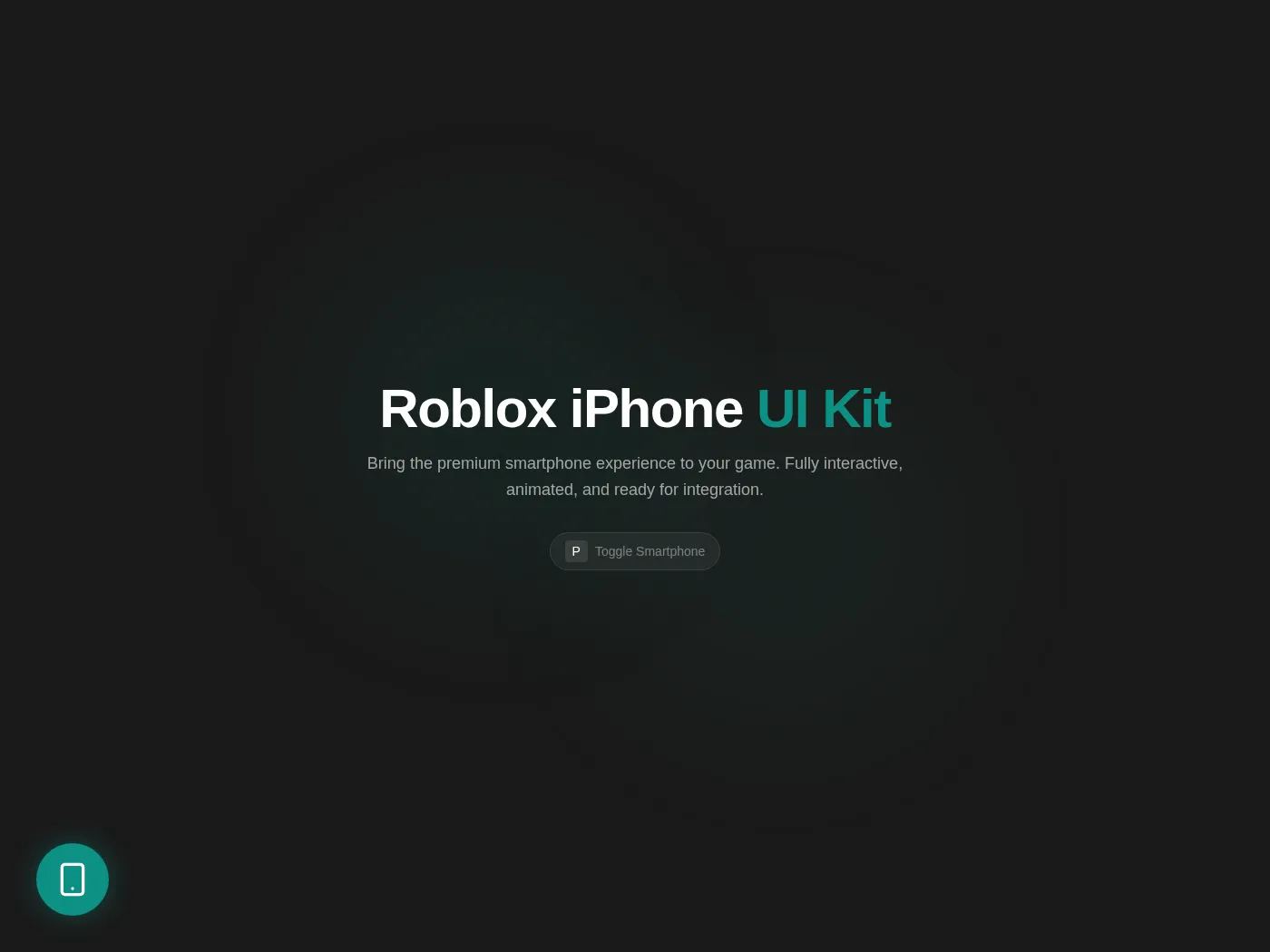Roblox iPhone UI Kit