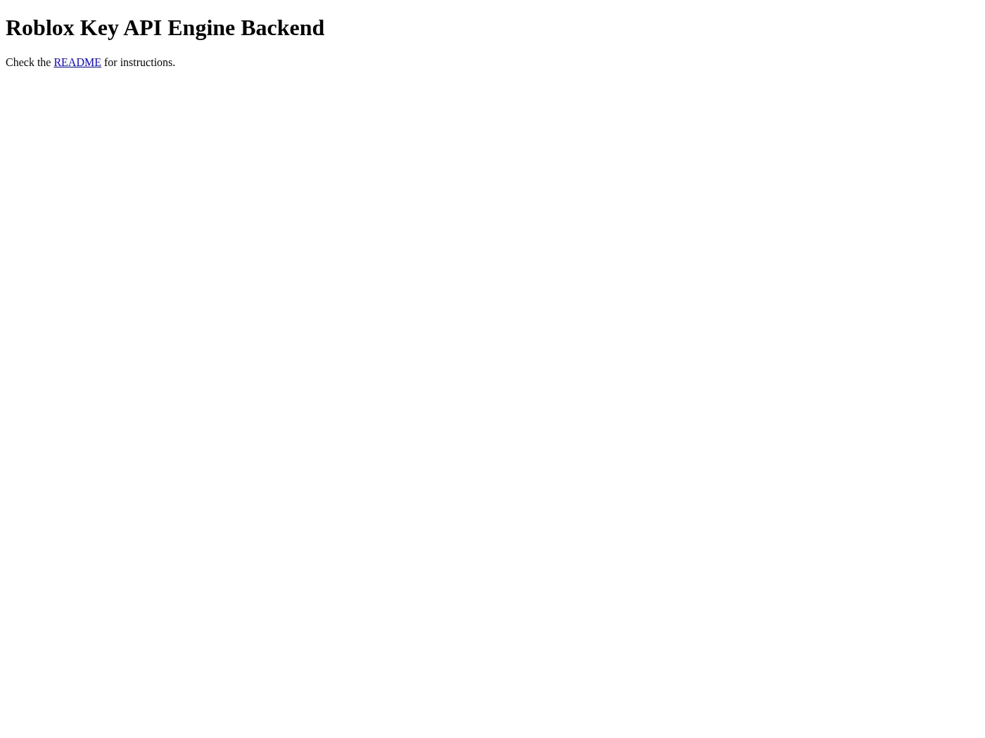 Roblox Key API Engine