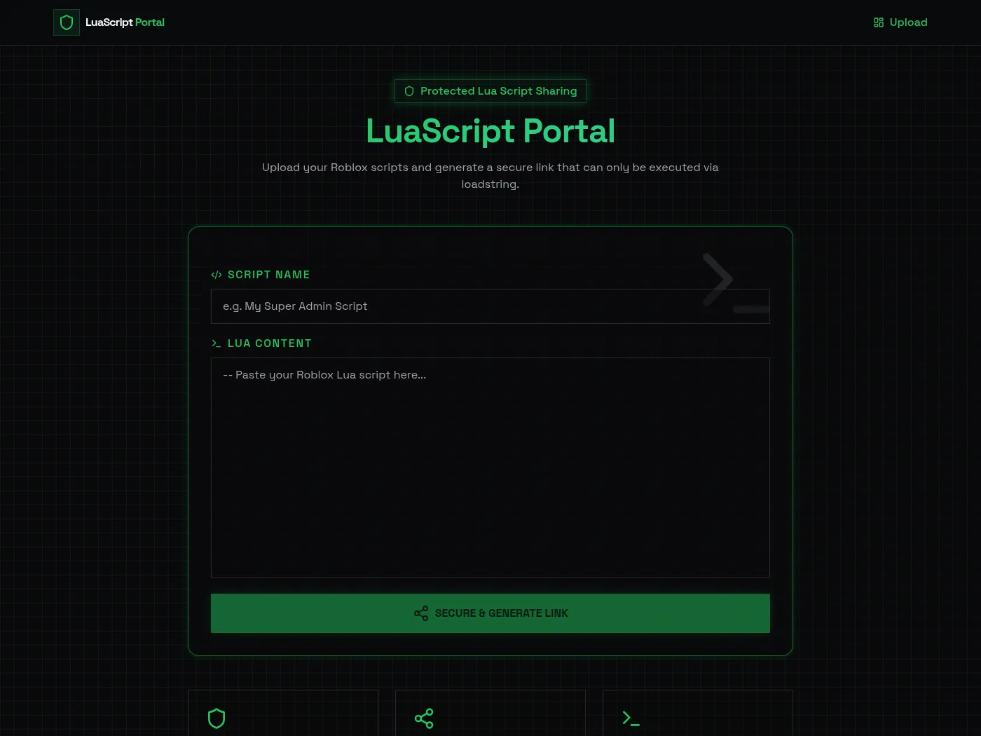 LuaScript Share Portal