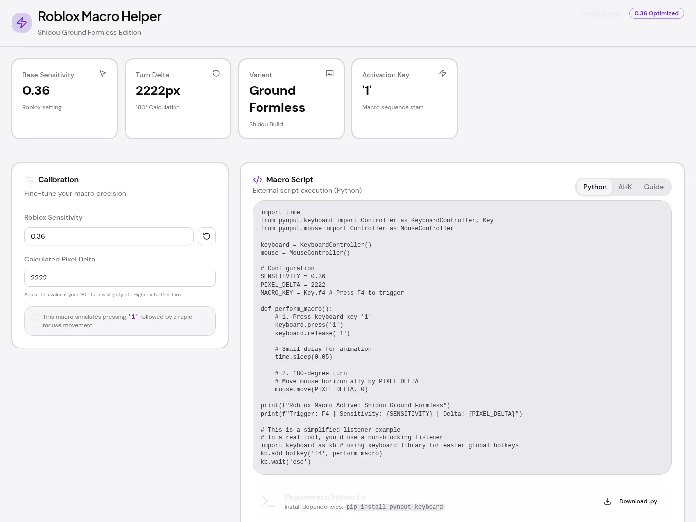 Roblox Macro Helper