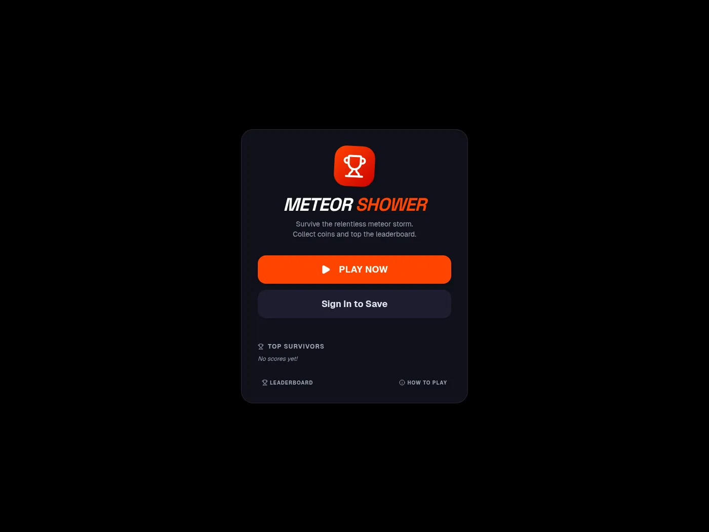 Meteor Shower Simulator