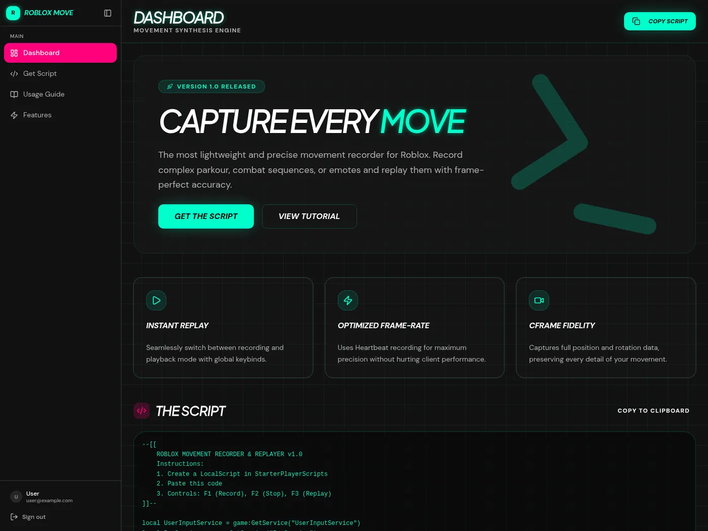Roblox Move Recorder